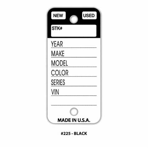 Auto Dealer Key Tags | Top Stripe Version | US AUTO SUPPLIES